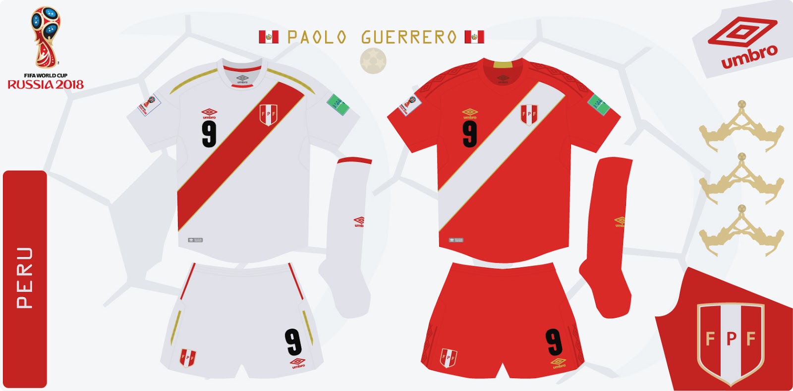 Design Futbol Kits: Perú 2018 (World Cup)