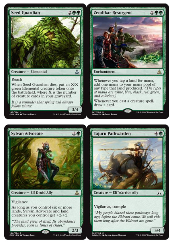 Magic the Gathering Adventures: Oath of the Gatewatch Review: Green