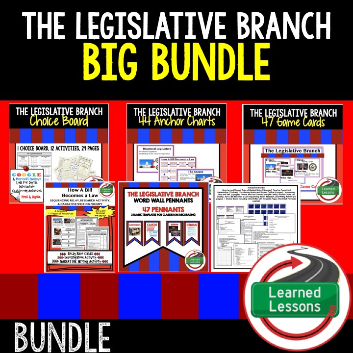 Civics and Government Mega Bundle, Civics Curriculum - Learned Lessons ...