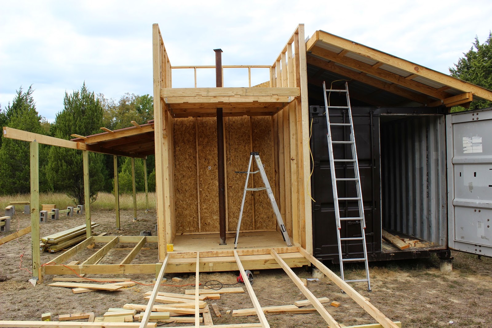 Blue Star Observatory & Cabin: Building the Observatory