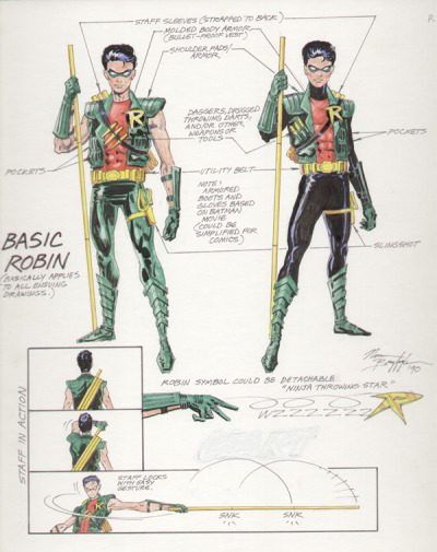 Exploring The Time Lab: Some Tim Drake Robin Designs