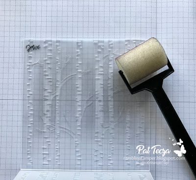 Ramblin' Stamper: Bringing Home the Tree - Fun Embossing Folder Tutorial