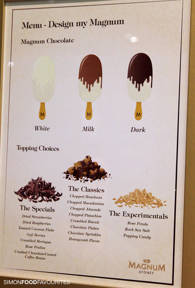 Simon Food Favourites: Pop Up Store: Design your own Magnum at the ...