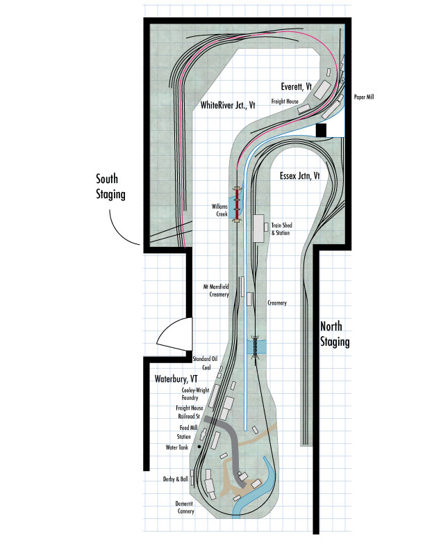 Central Vermont Railway: Updated Track Plan
