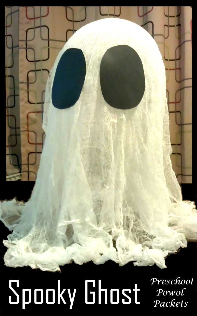 Make a Giant Spooky Ghost | Preschool Powol Packets