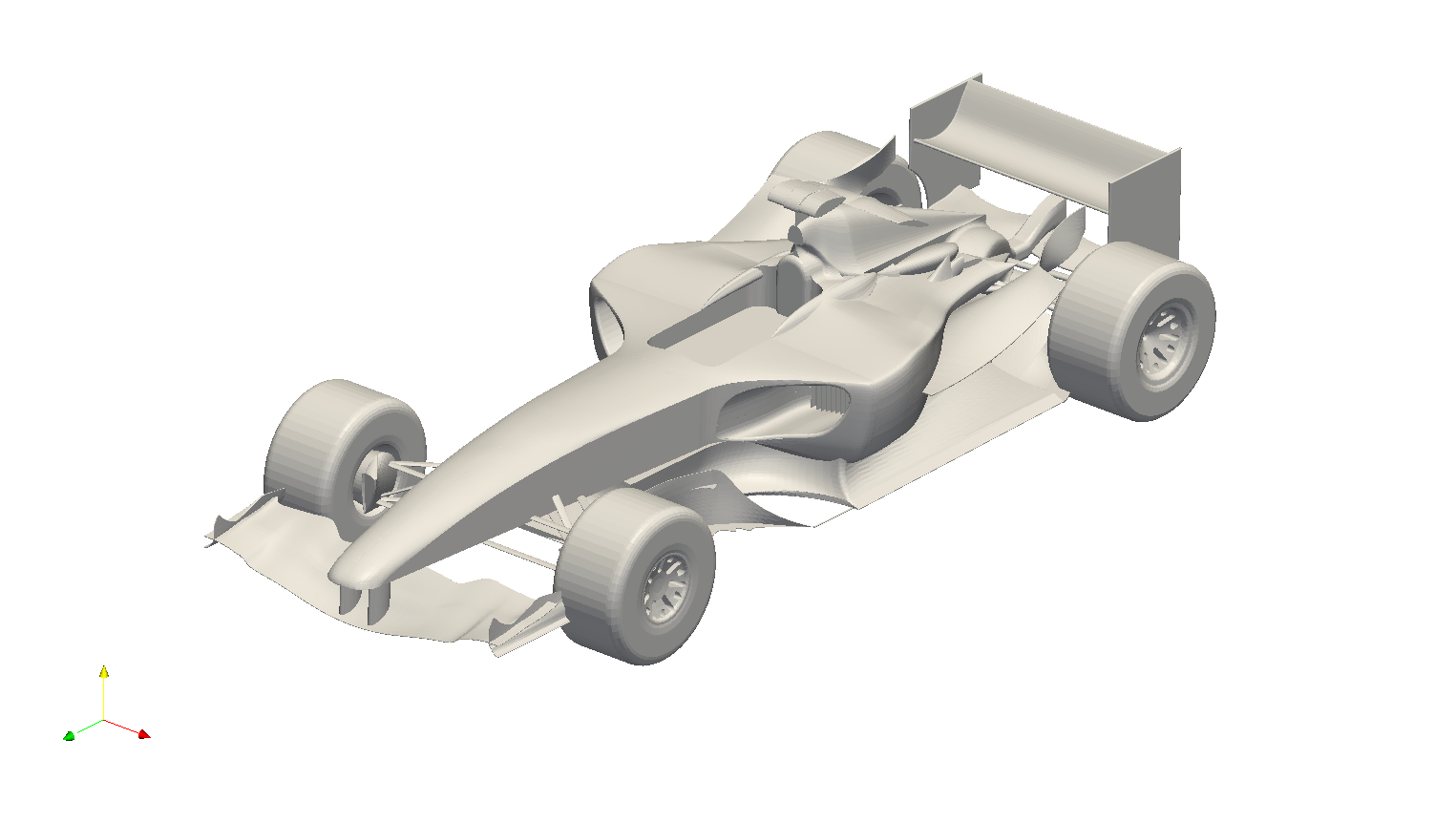 Computational Fluid Dynamics: Trying my hands at SnappyHexMesh ( F1 car ...