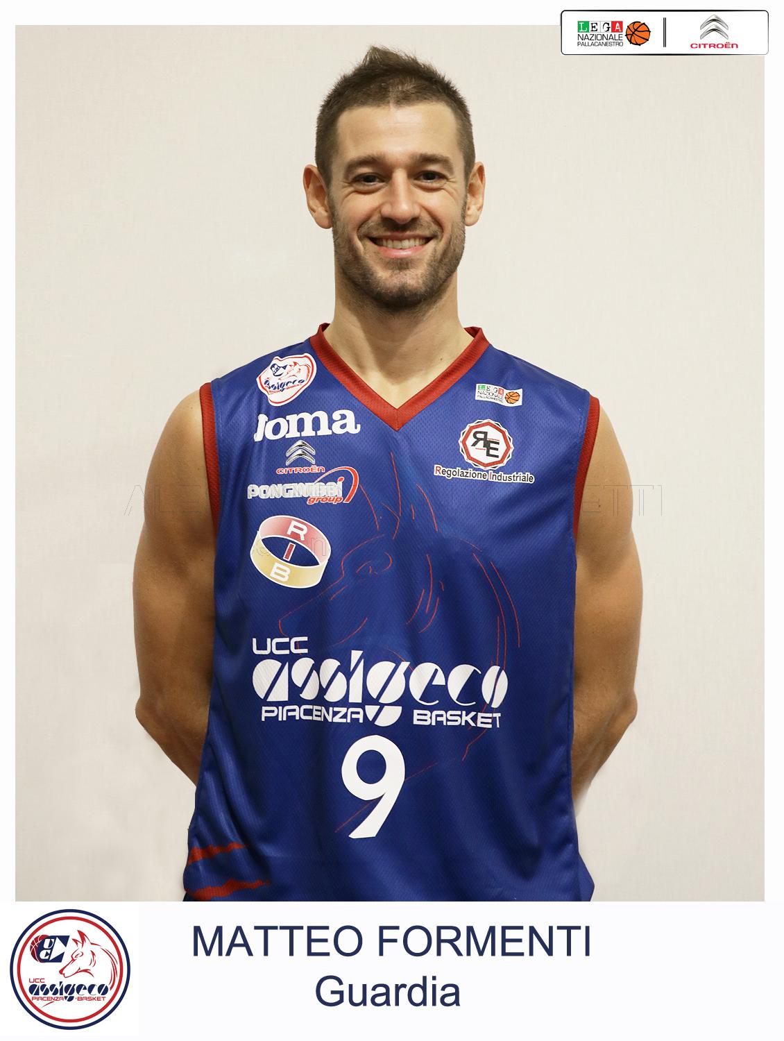 SerieA2Italia: FIP AWARDS, MATTEO FORMENTI IL MIGLIORE DELLA 25^ GIORNATA.