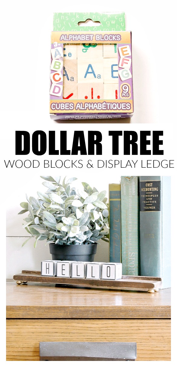How to Make a Wood Block Calendar From Dollar Tree Blocks | Little ...