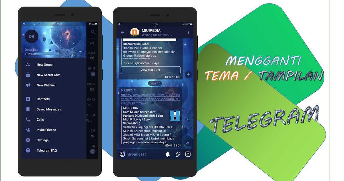 Cara Merubah Tampilan / Tema ( Theme ) Telegram Tanpa Root, Mudah - MIUIPEDIA