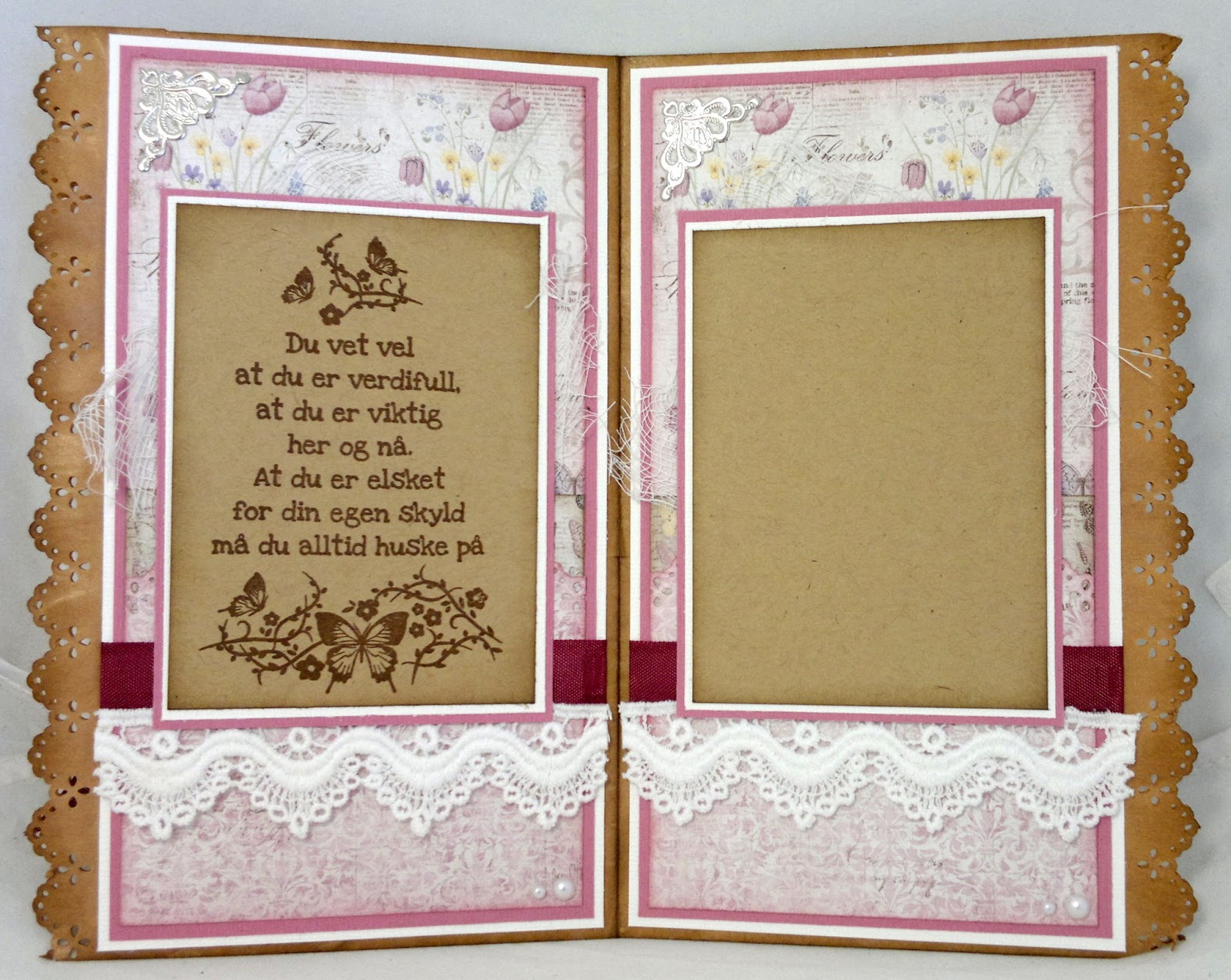 Lena Katrine`s Scrappeskreppe: Paper Bag Card