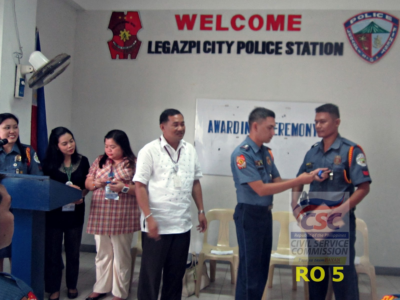 cscbicol: Legazpi PNP takes pride as 3 POs receive GAA