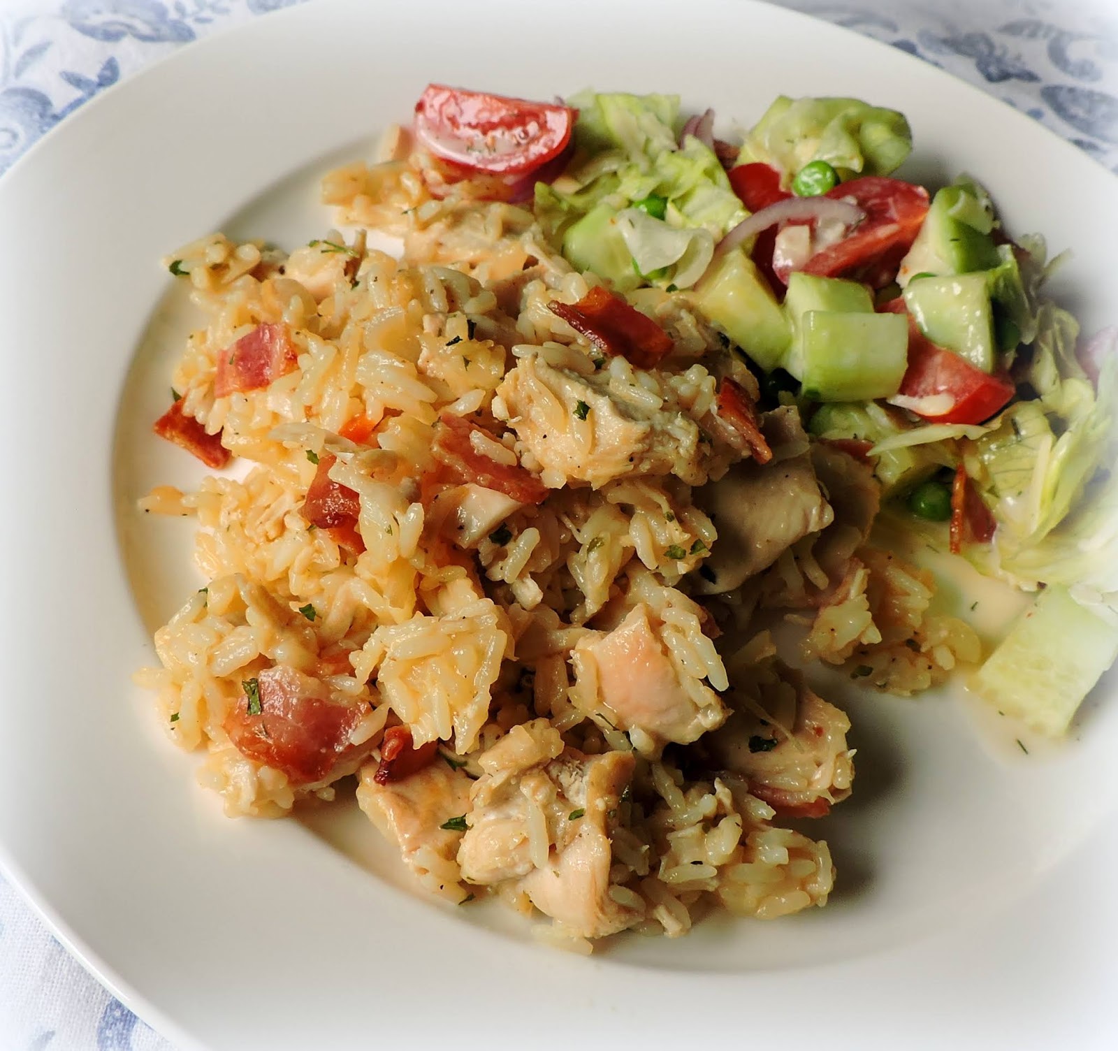 Bacon Ranch Chicken & Rice | The English Kitchen