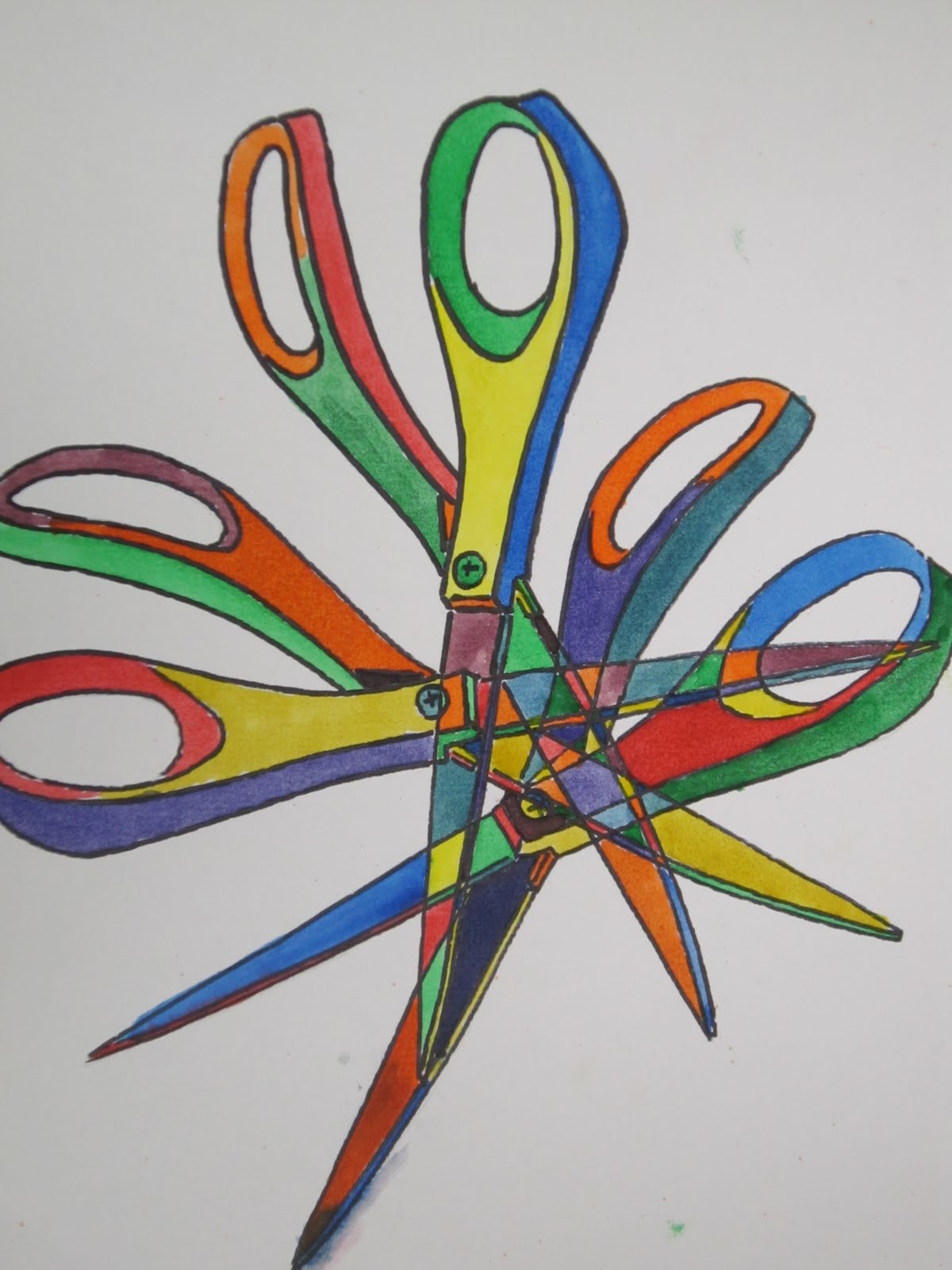 Mrs. Wille's Art Room: Scissor Color Wheels