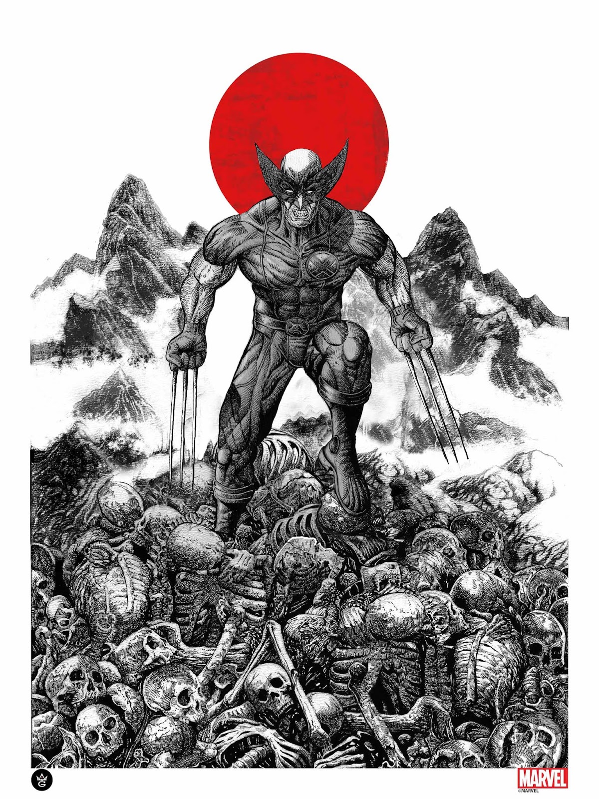 The Blot Says...: Wolverine Fine Art Giclee Print by Mark Chilcott x ...