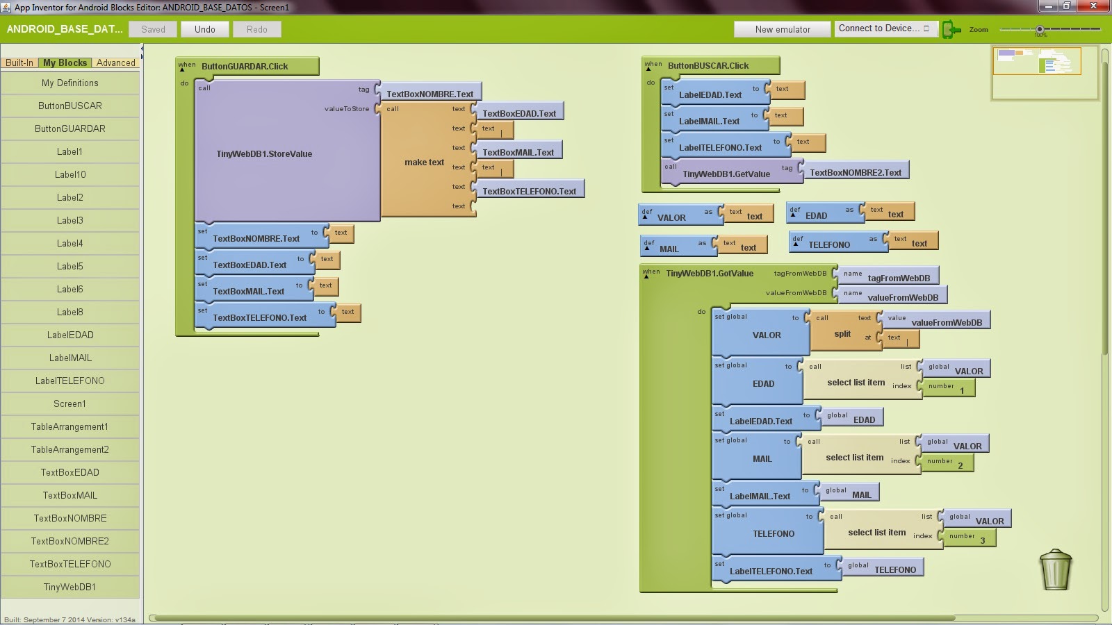 VISUAL BASIC TUTORIALES: Base de Datos TinyWebDB ( PC+Android) con VB ...