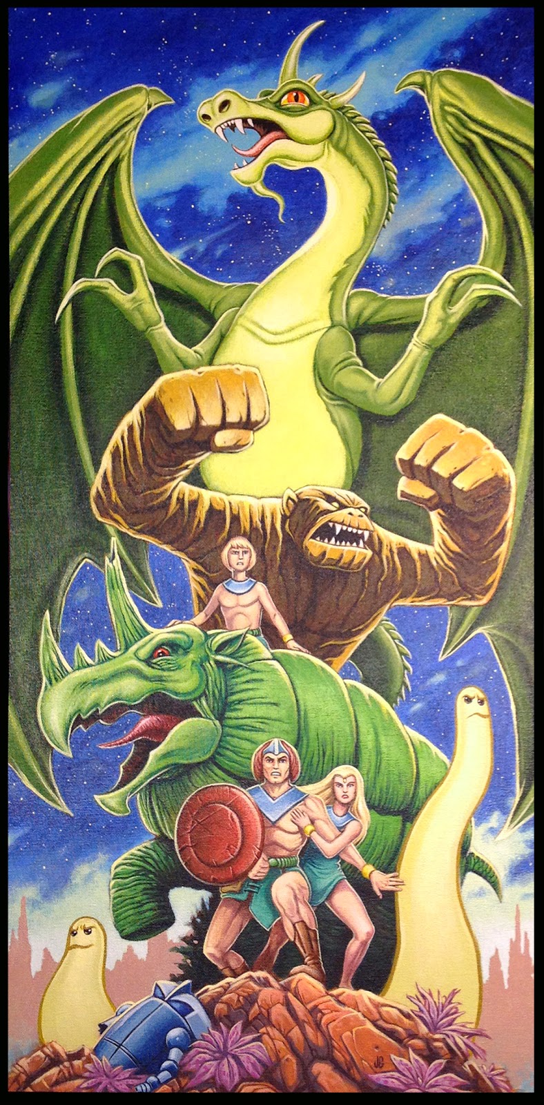 Herculoids by James Groman | Cartoon art, Classic cartoons, Animated ...