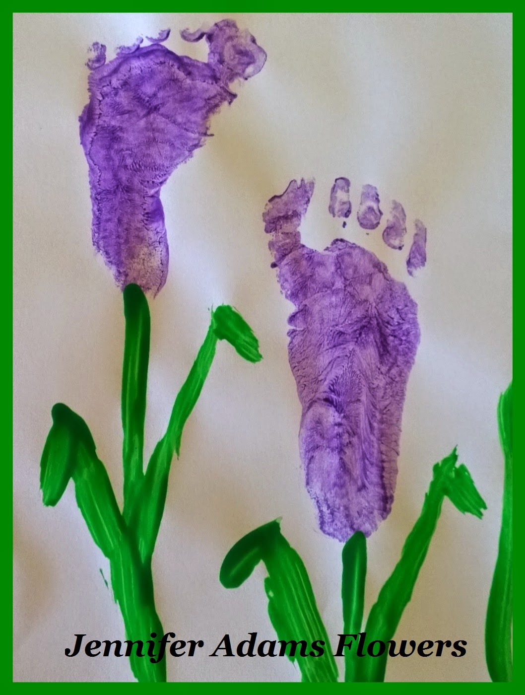 Jennifer Adams Flowers : Spring Footprint Art (2015)