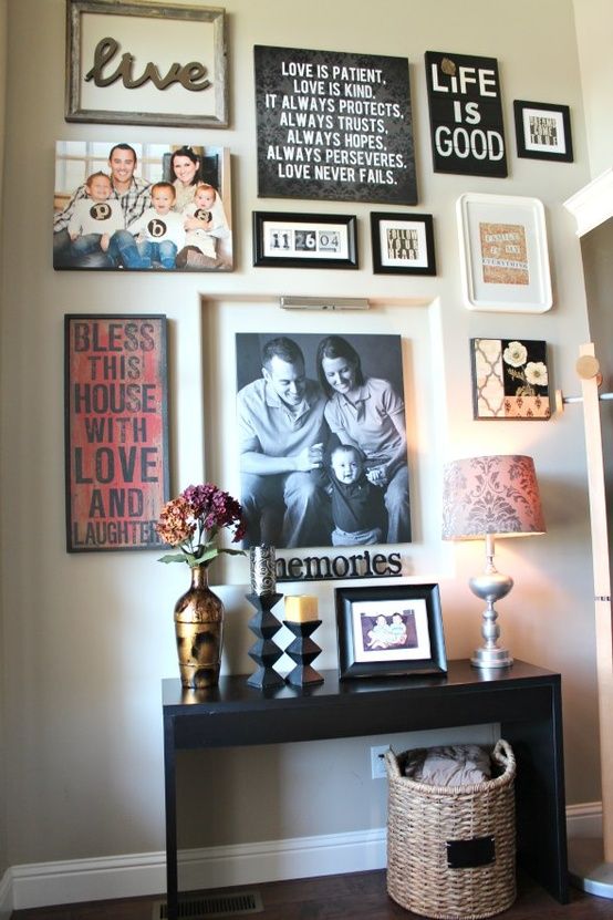 40 ΙΔΕΕΣ ΓΙΑ ΚΟΛΑΖ ΦΩΤΟΓΡΑΦΙΩΝ ΣΤΟΝ ΤΟΙΧΟ (family photo wall)