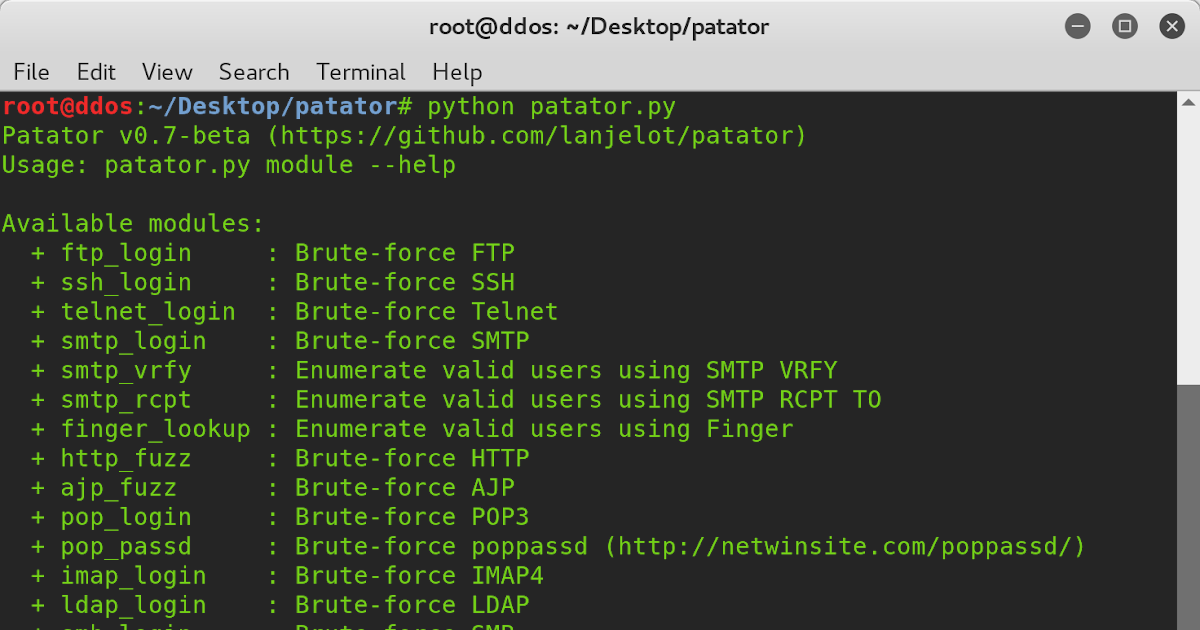 Tấn công Brute force với Patotor - Gloomy Hacking Team
