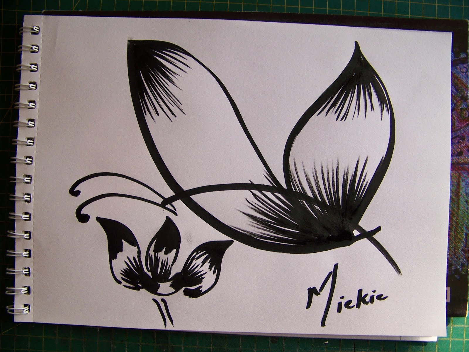 A Pretty Talent Blog: Using Posca Marker to draw a butterfly (step by ...