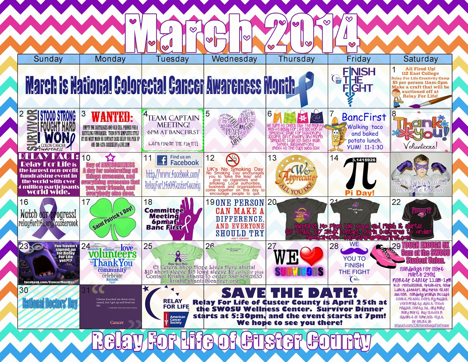 Cassi Selby: Relay For Life Fundraising and Event Calendar