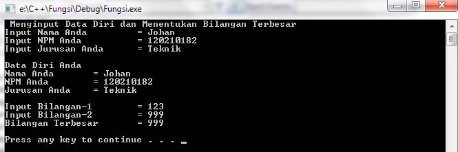 ContohProgramKu: Contoh Program Fungsi di C++