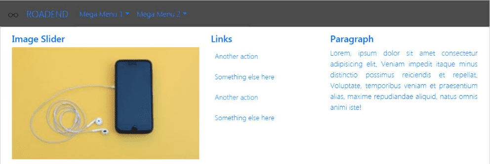 Responsive Mega Menu Bootstrap 5