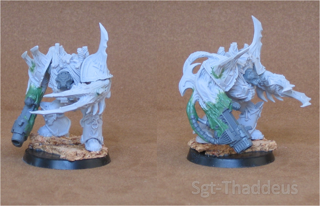 Sgt-Thaddeus' Hobby Den: Chaos Space Marine Obliterator Conversion