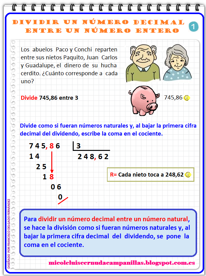 Mi cole Luis Cernuda, Campanillas.: T.7 - 4º "Divisiones con cociente ...