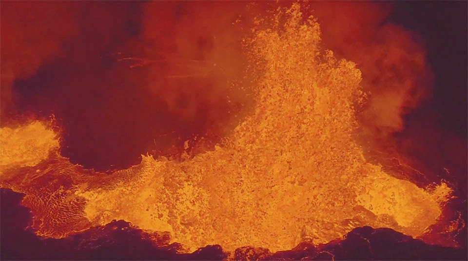 #video of the day : Incredible Close-Up Drone Video of an Erupting ...