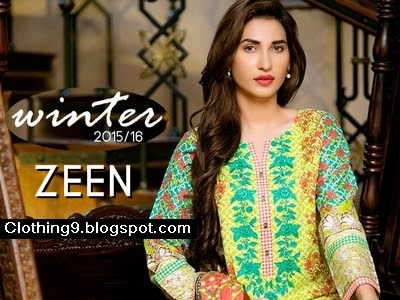 Zeen Winter Dresses 2015-16 | Zeen FW Unstitched Collection - Pakistani ...