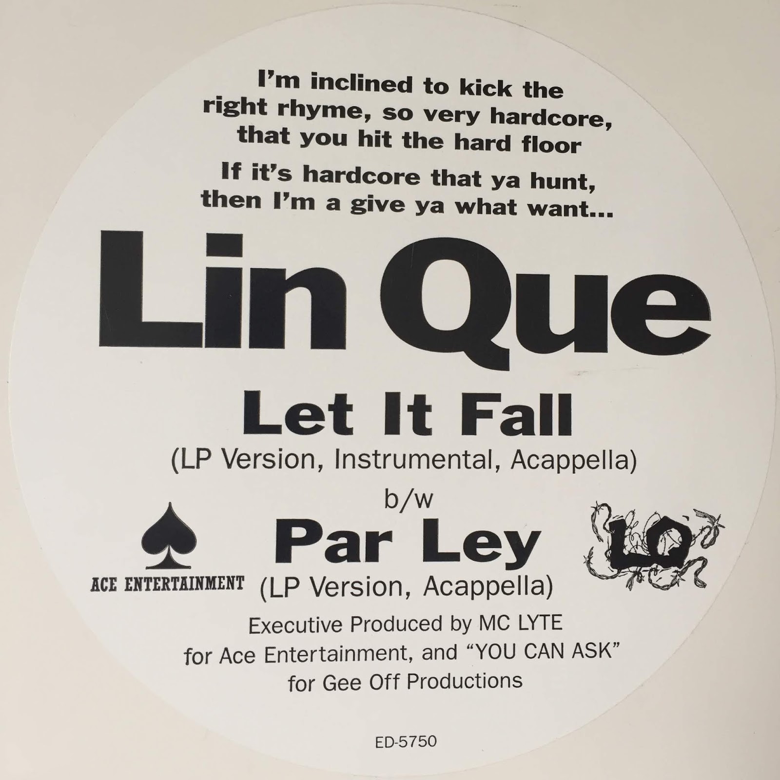 HipHop-TheGoldenEra: Lin Que - Let If Fall - 1995