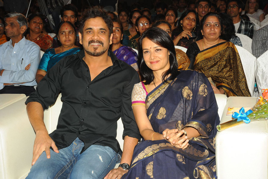 Akkineni Nagarjuna with Amala at Life is Beautiful Audio