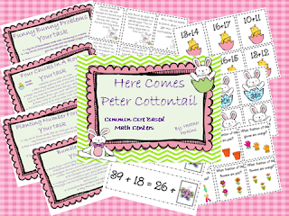 Second Grade Perks: Spring Math Centers and 1 Year Blogiversary Winners