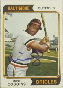 The Great Orioles Autograph Project: Upgrading Rich Coggins