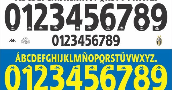 Juventus 1995-98 font