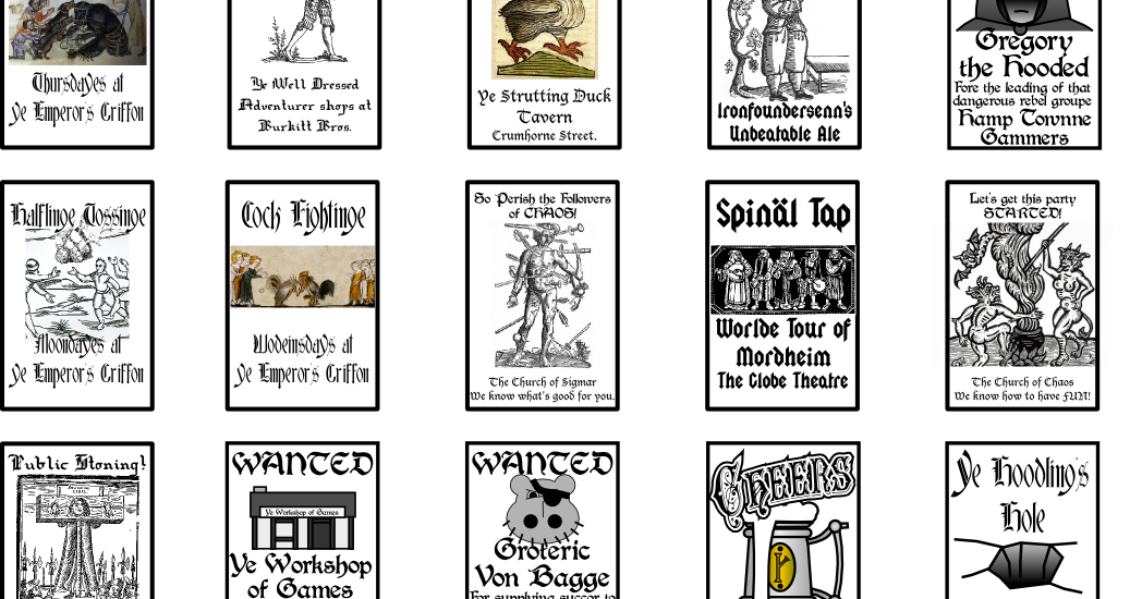 Terrain For Hippos: TFH Freebie: Mordheim Posters