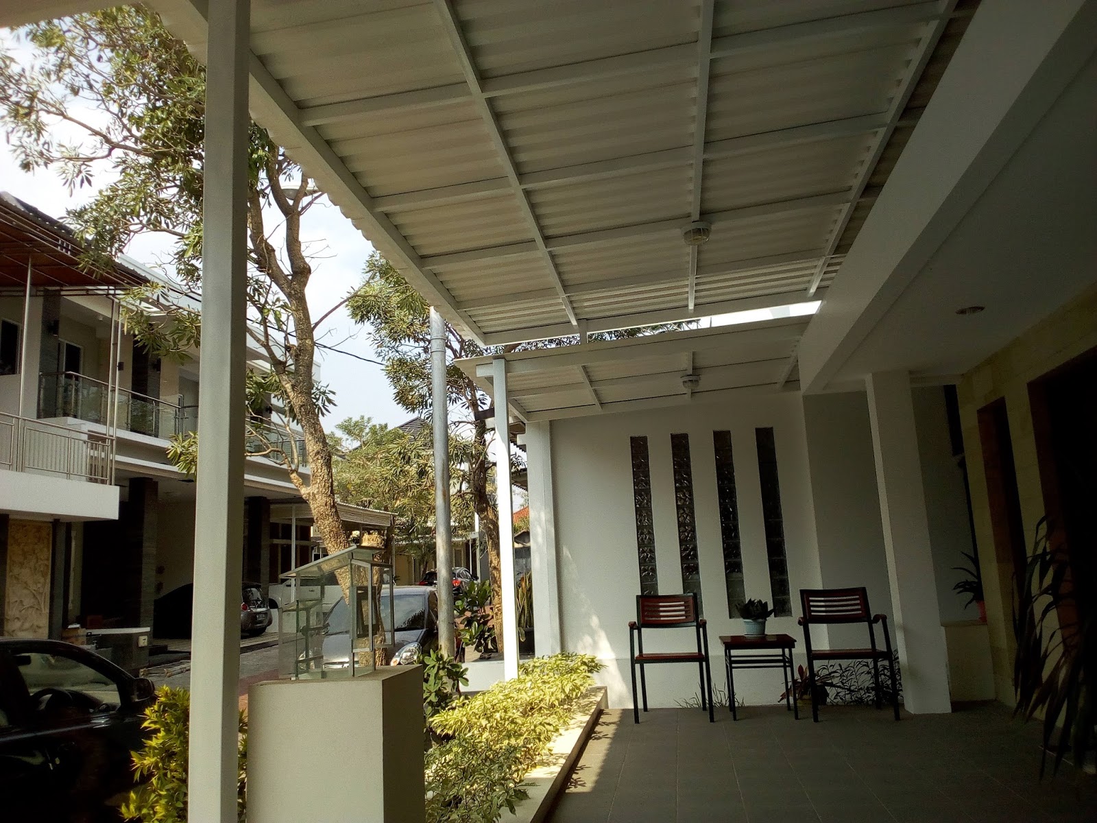 KANOPI MINIMALIS MURAH JOGJA: kanopy alderon / atap pvc