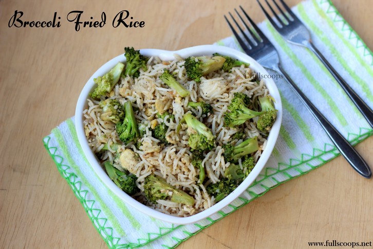 Broccoli Fried Rice | Broccoli Egg Fried Rice ~ Full Scoops - A food ...