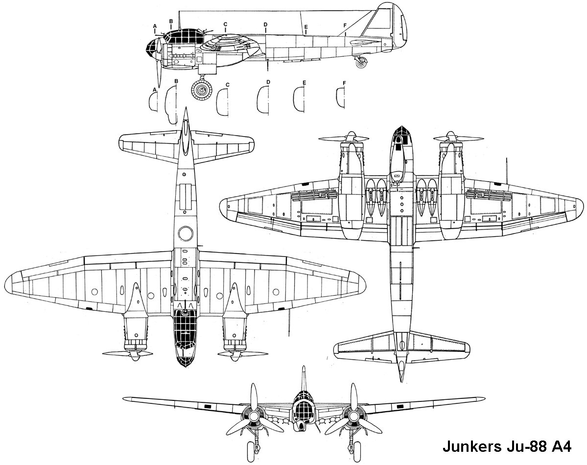 vehículos de la II guerra mundial: Junkers Ju 88( Alemán)