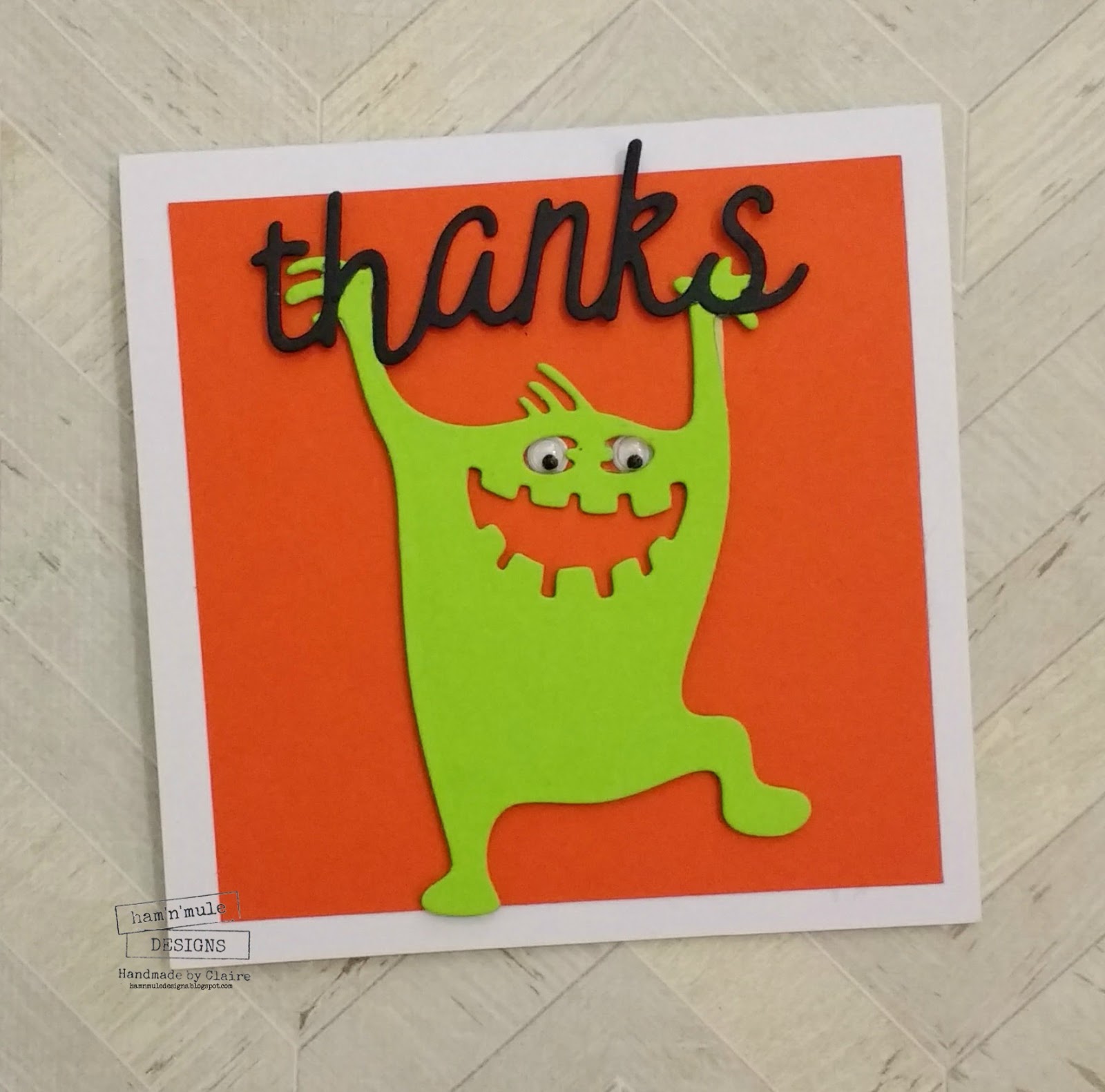 Ham'n'Mule Designs: Mini Monster Thanks...