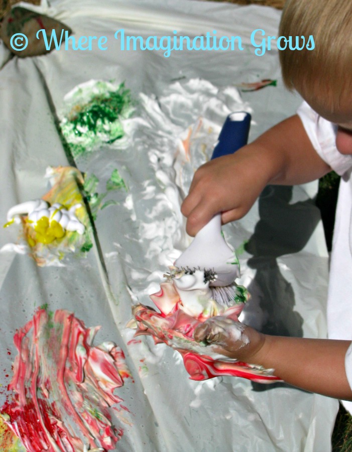 Shaving Cream Painting! - Where Imagination Grows