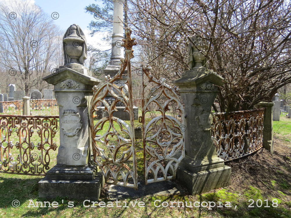Anne's Creative Cornucopia: Cemetery Iron Gates and Fence - Photograph