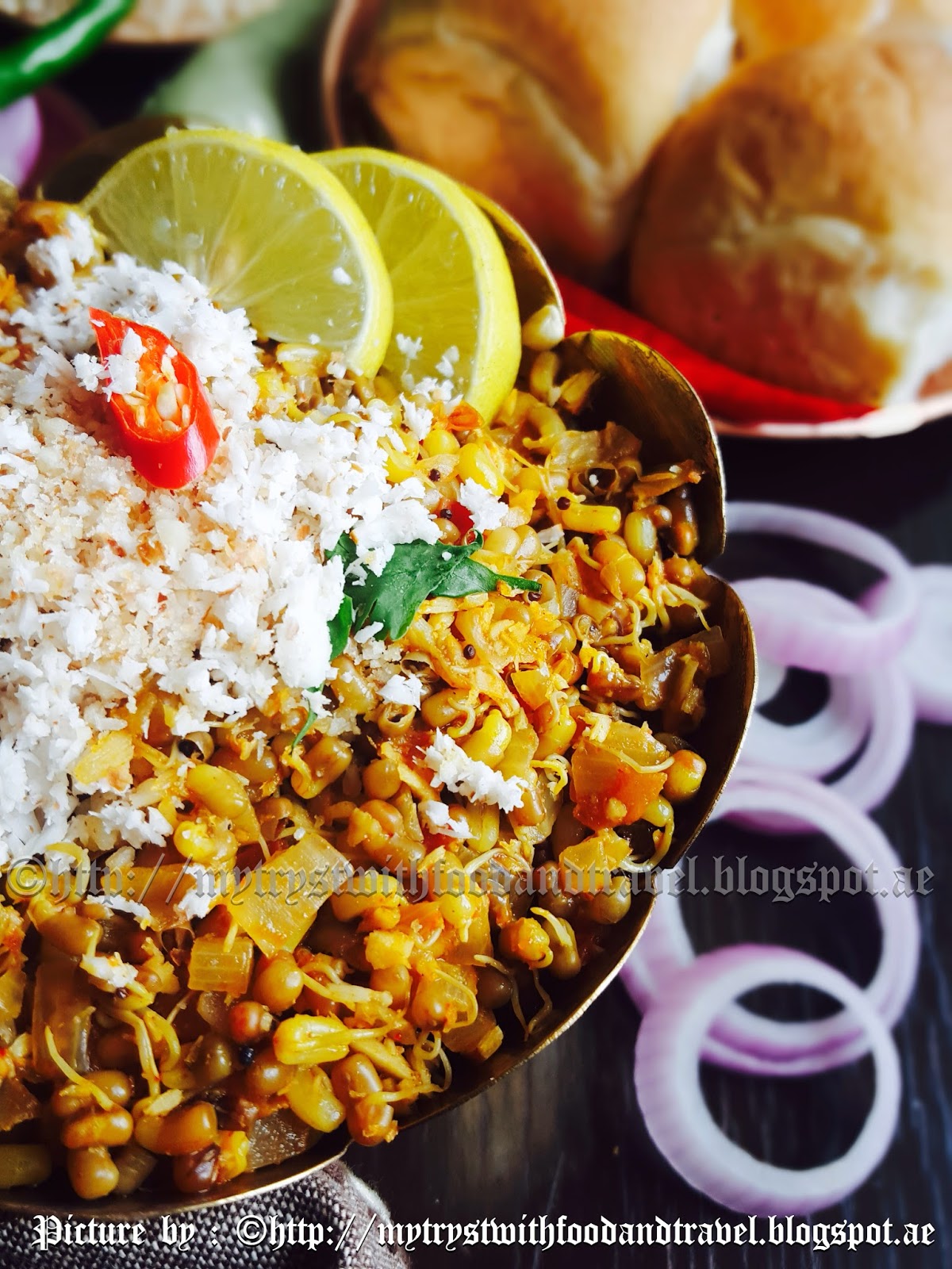 My Tryst With Food And Travel: Matki Chi Usal Recipe / Moth Bean ...