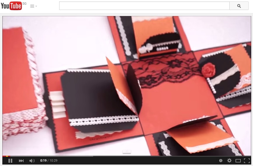 Braysel's Diary: DIY Crafts | How to make a box card: #Tutorial 01