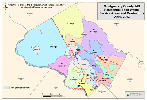 Talkin' Trash: Monday Map: Residential Solid Waste Service Areas