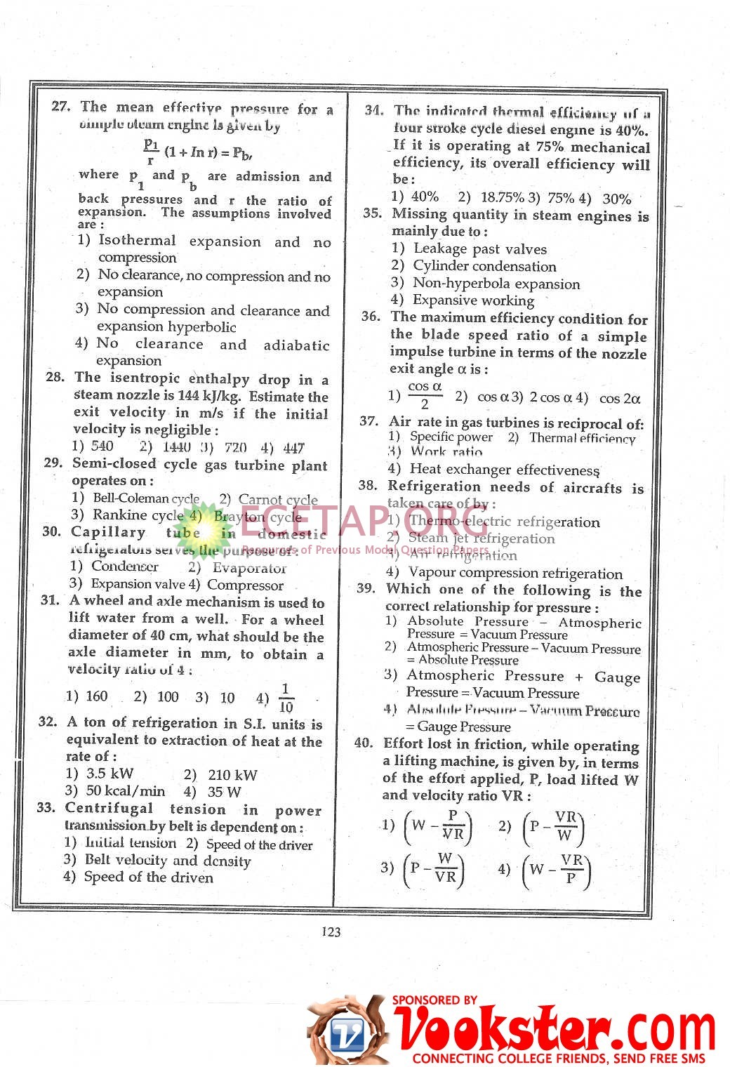 ECETAP - 2016, Previous, Model Papers, Question Papers EEE,ECE,SCE ...