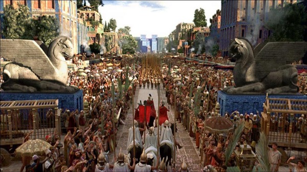 Alexandre le Grand entre dans Babylone