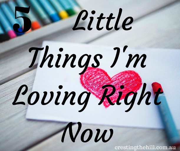 5 LITTLE THINGS I'M LOVING RIGHT NOW - Cresting The Hill