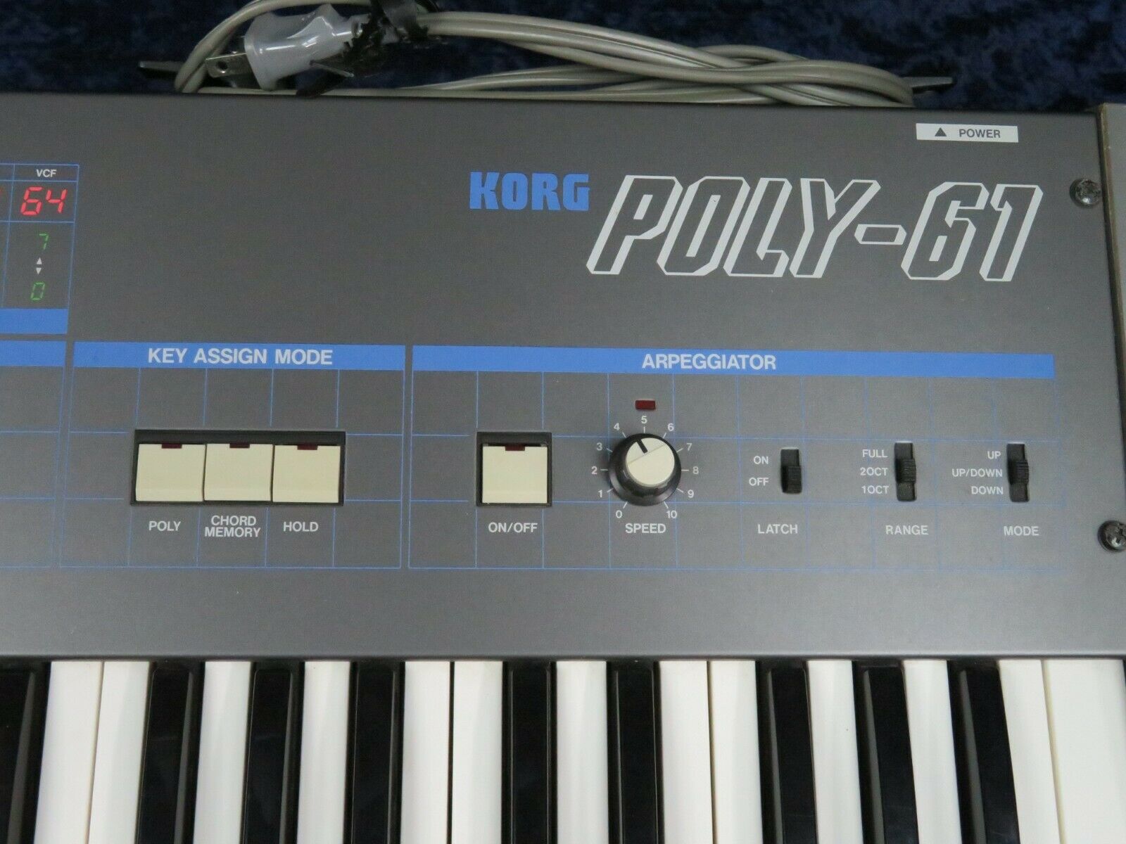 MATRIXSYNTH: Korg Poly-61 Programmable Polyphonic Synthesizer SN 718277